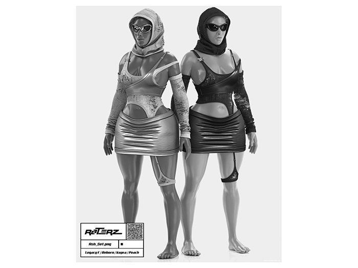 Second Life Marketplace R8terz Ash Set Demo